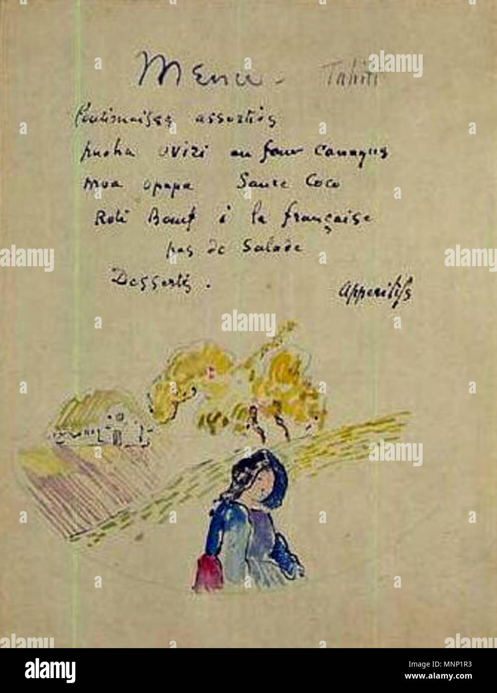 Onze Menus: Menu Tahiti circa 1900. 943 Onze Menus Menu Tahiti Stock ...