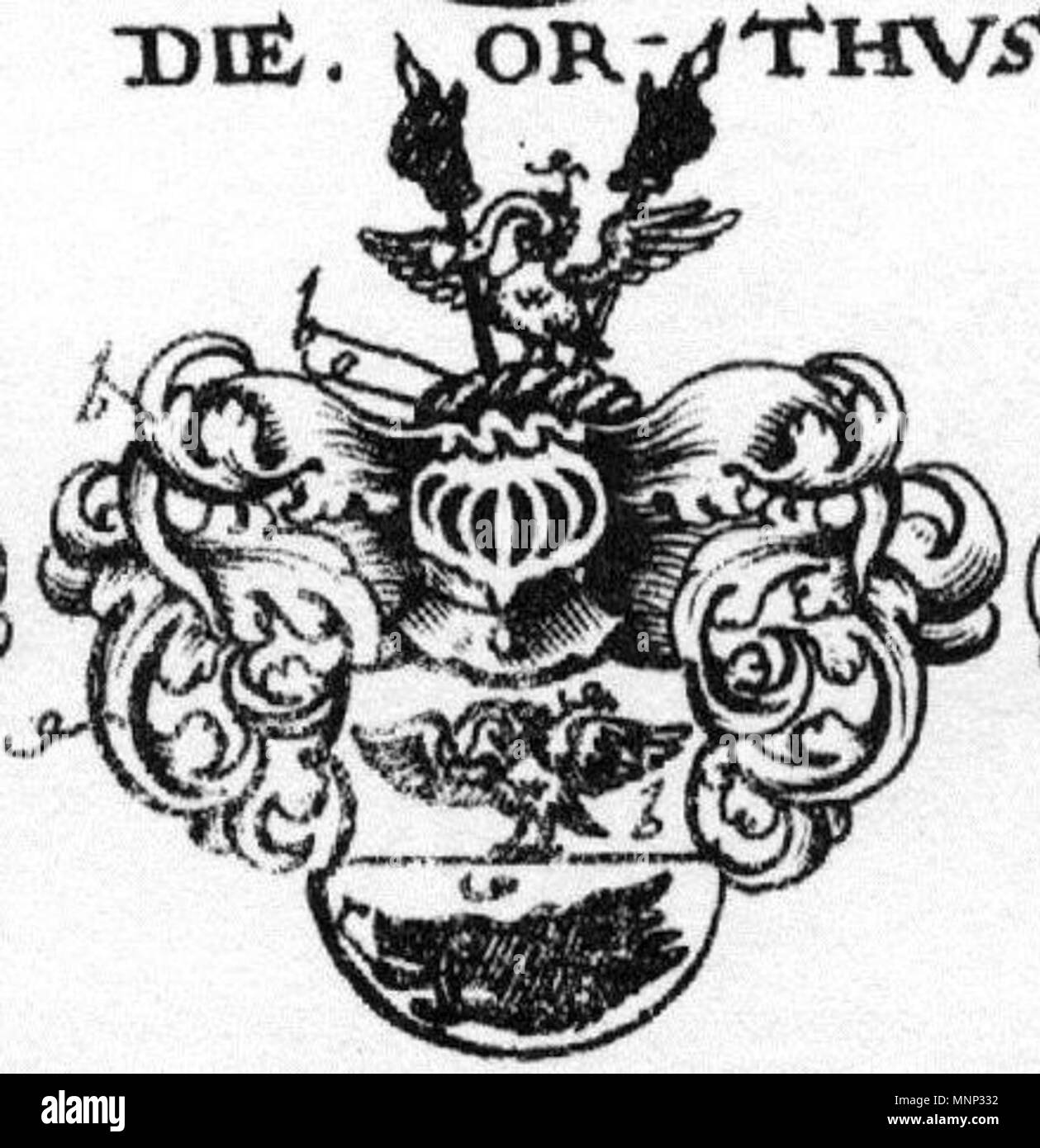 . English: Coat of arms of Orthus family, accordimng to Siebmacher's ...