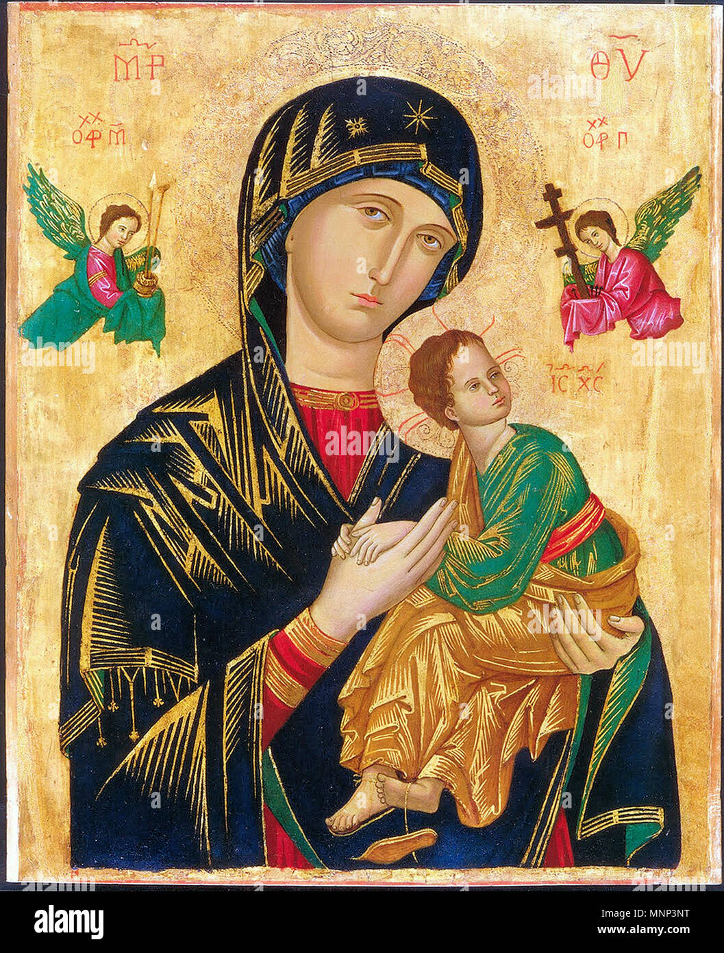 . English: Actual poster of the Our Mother of Perpetual Help scanned ...