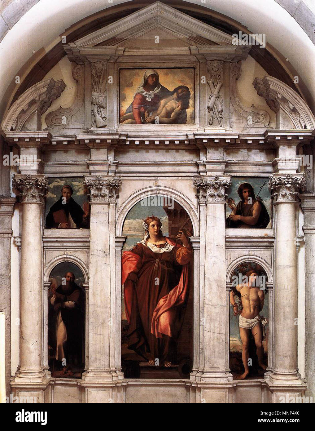 Polyptych of St Barbara between 1524 and 1525. 955 Palma il Vecchio ...