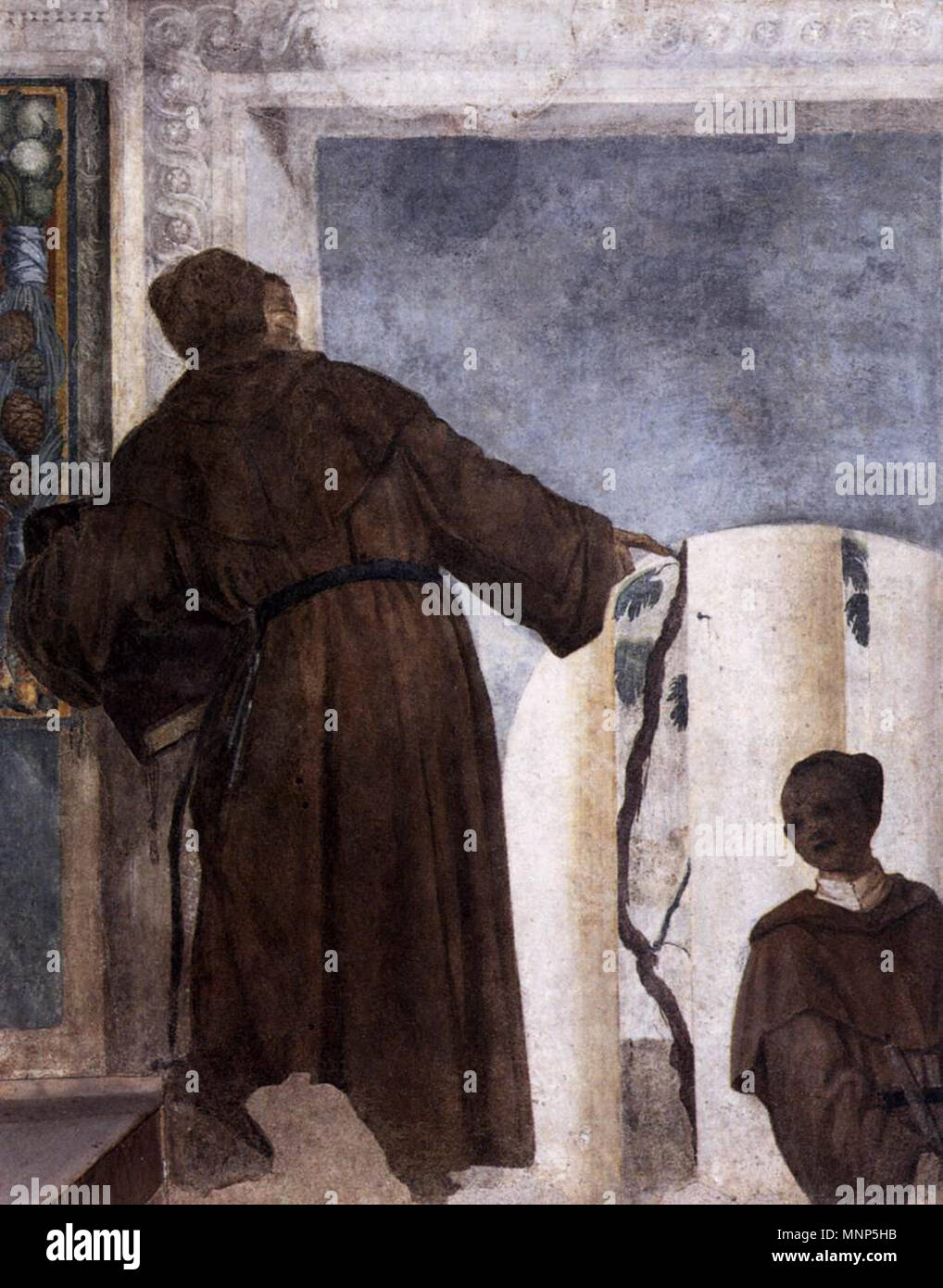 English: Monk with a Black Boy 1558. 958 Paolo Veronese - Monk with a ...