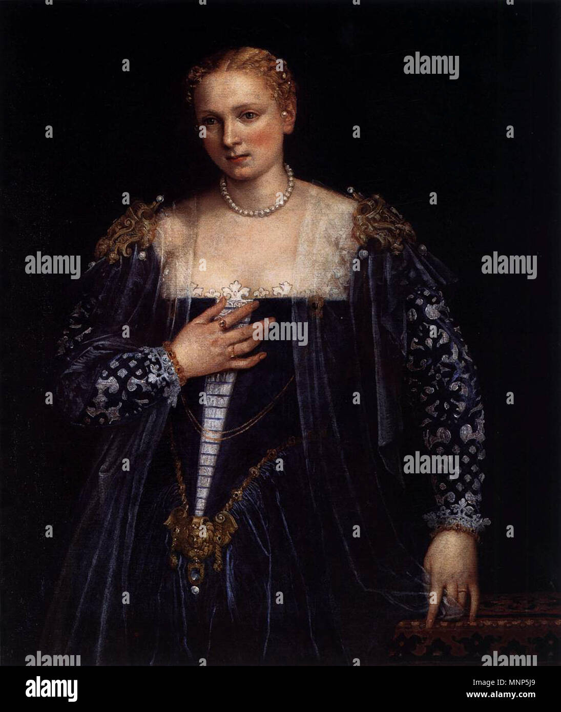 English: Portrait of a Venetian Woman Français : La Belle Nani circa ...