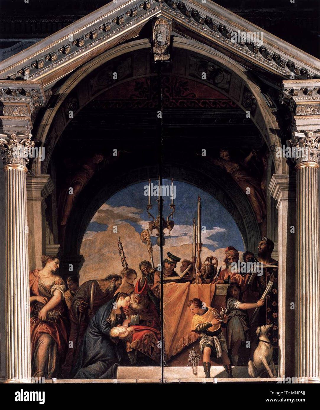 English: Presentation in the Temple 1560. 958 Paolo Veronese ...