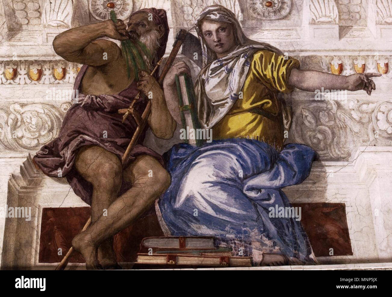 Saturn (Time) and Historia between 1560 and 1561. 958 Paolo Veronese ...