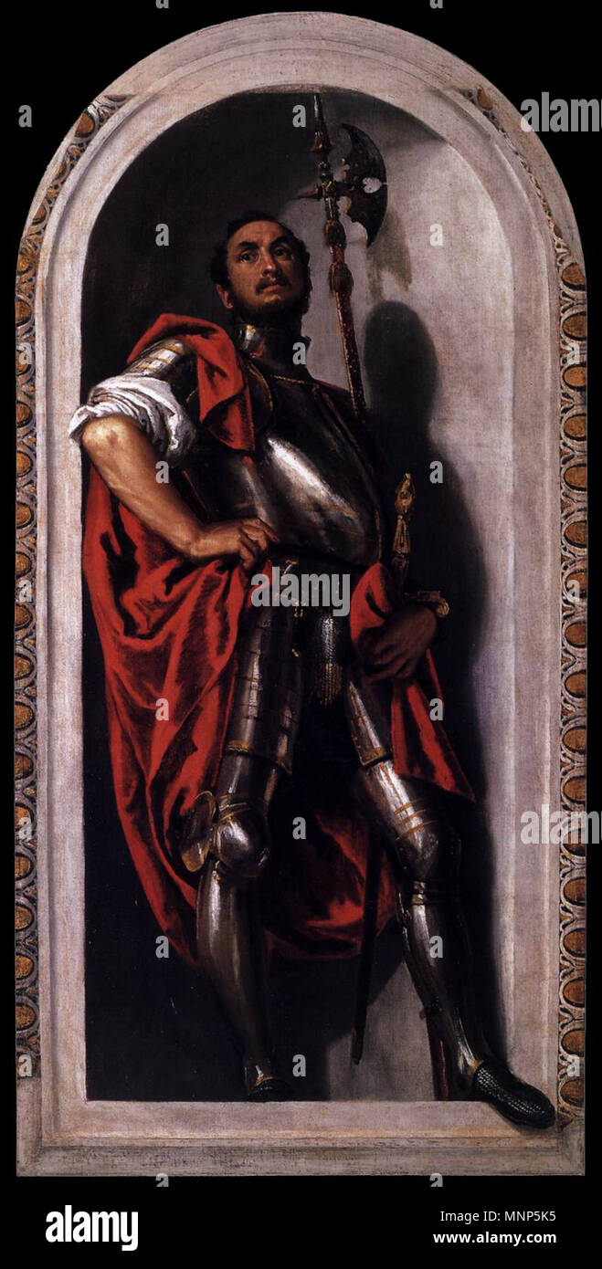 St Mennas circa 1560. 958 Paolo Veronese - St Mennas - WGA24810 Stock ...