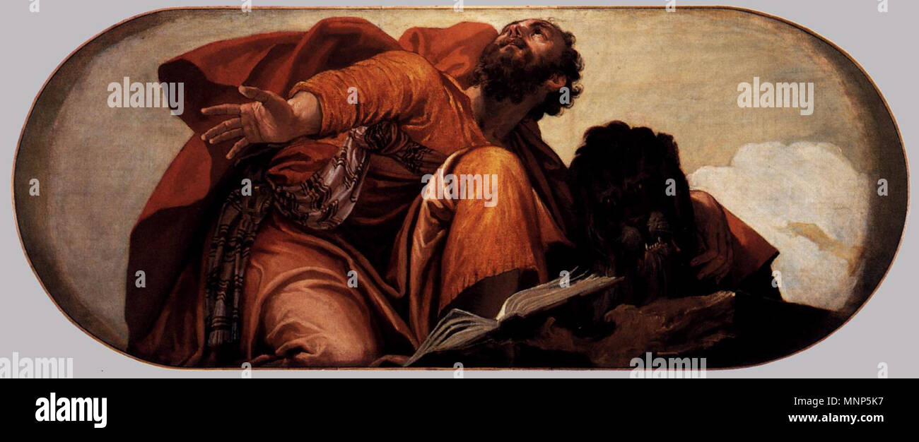Saint Mark the Evangelist 1555. 958 Paolo Veronese - St Mark - WGA24798 Stock Photo - Alamy