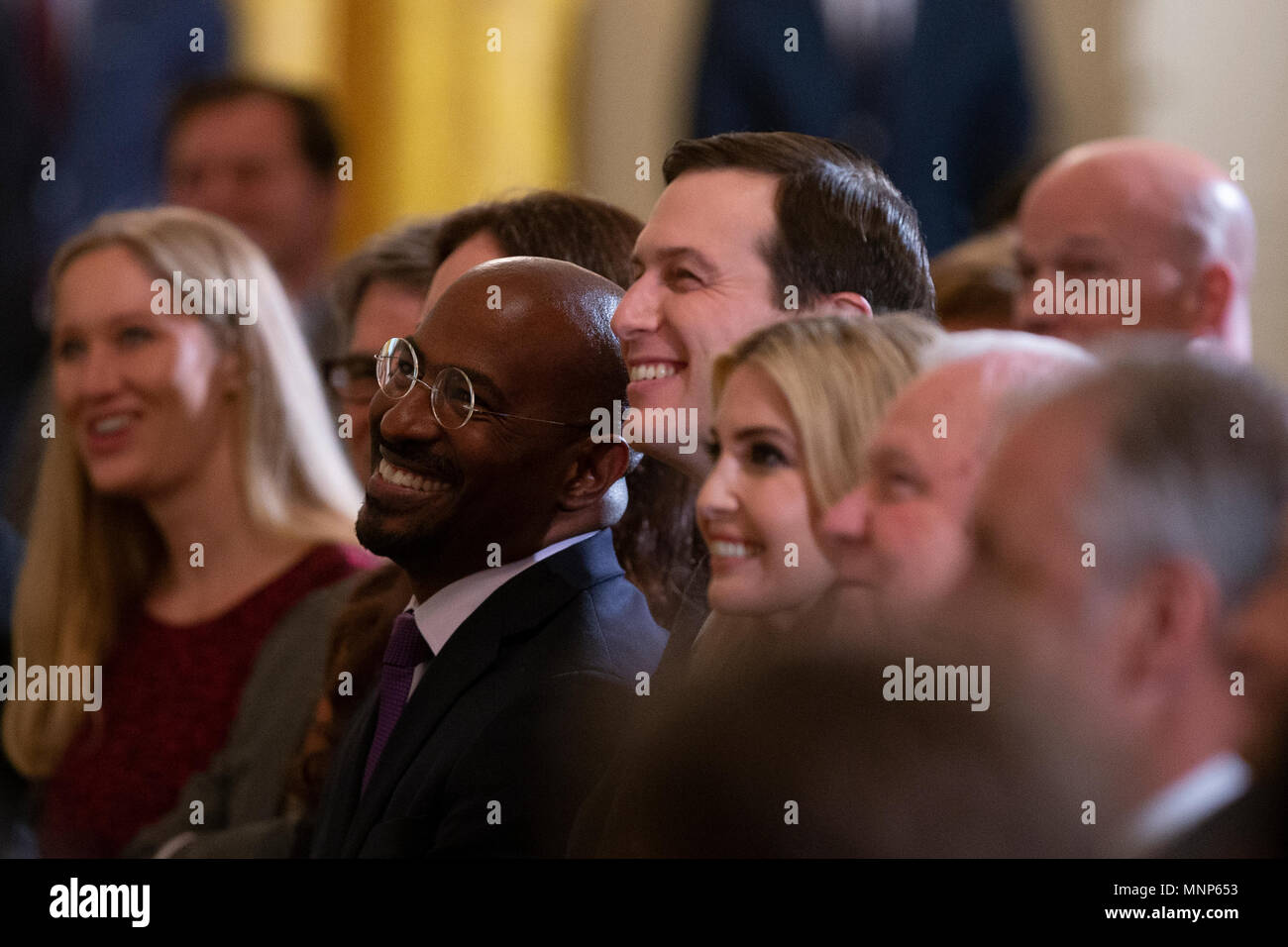 Left to right, CNN commentator Van Jones, Special Advisor to the ...