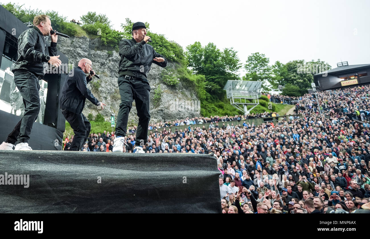 18 May 2018, Germany, Bad Segeberg: Michi Beck (l-r), Thomas D. and ...