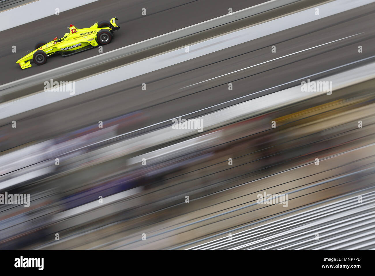 Indianapolis, Indiana, USA. 18th May, 2018. SIMON PAGENAUD (22) of ...