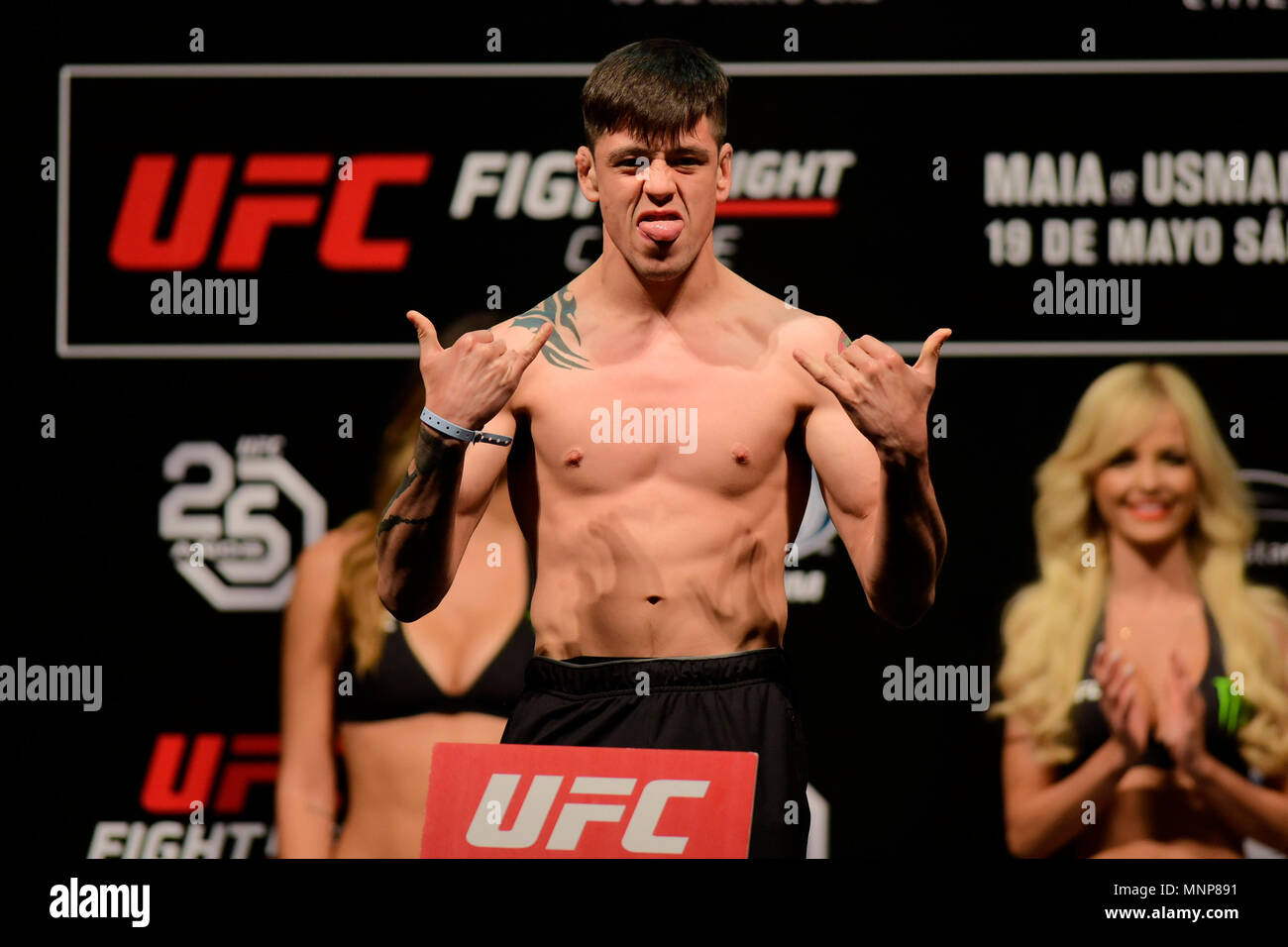 Santiago, Chile. 18th May, 2018. Maia vs. Usman held at Movistar Arena ...