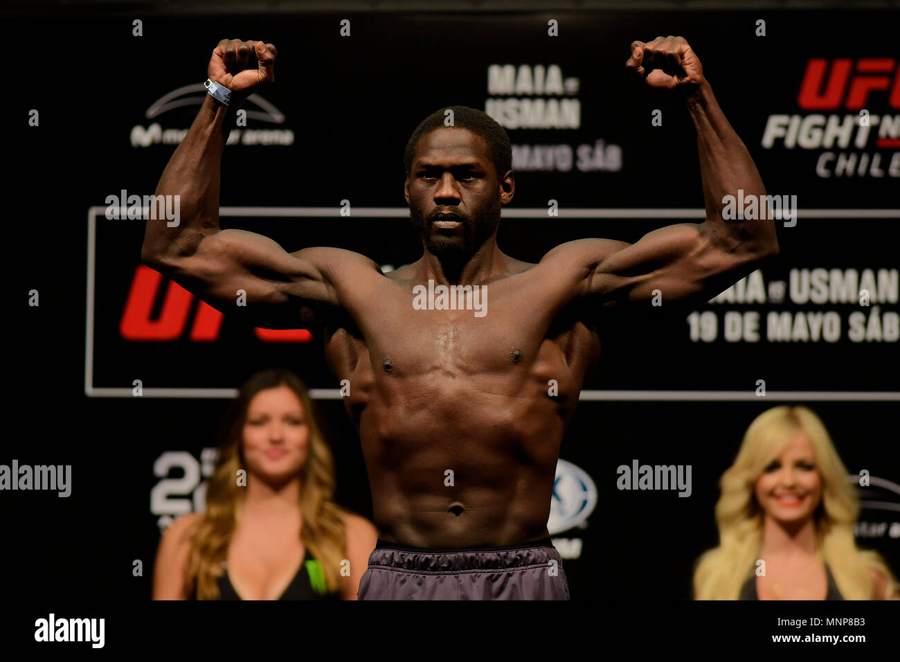 Santiago, Chile. 18th May, 2018. Maia vs. Usman held at Movistar Arena ...