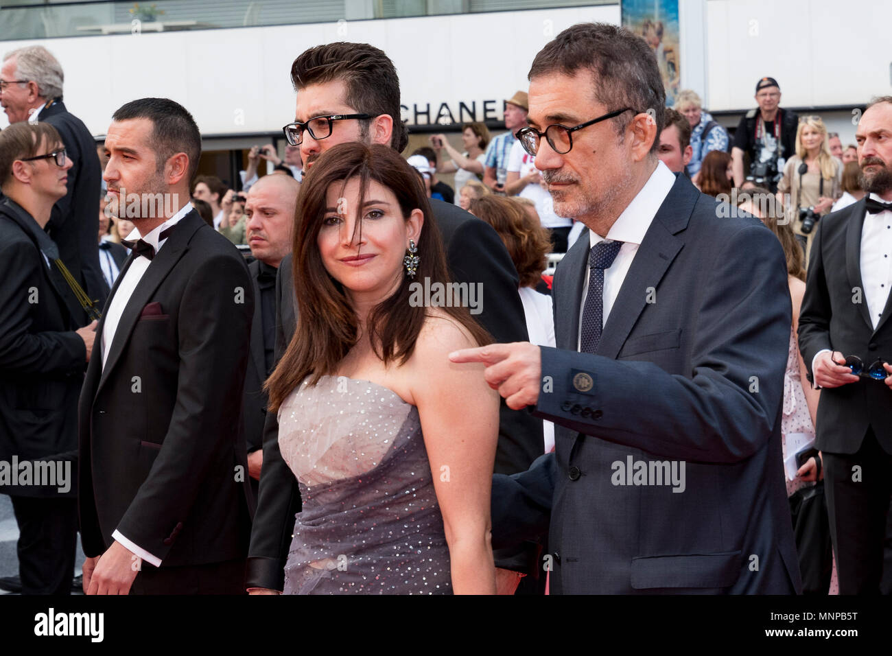 Cannes, France, 18 May 2018. writer Ebru Ceylan, director Nuri Bilge ...