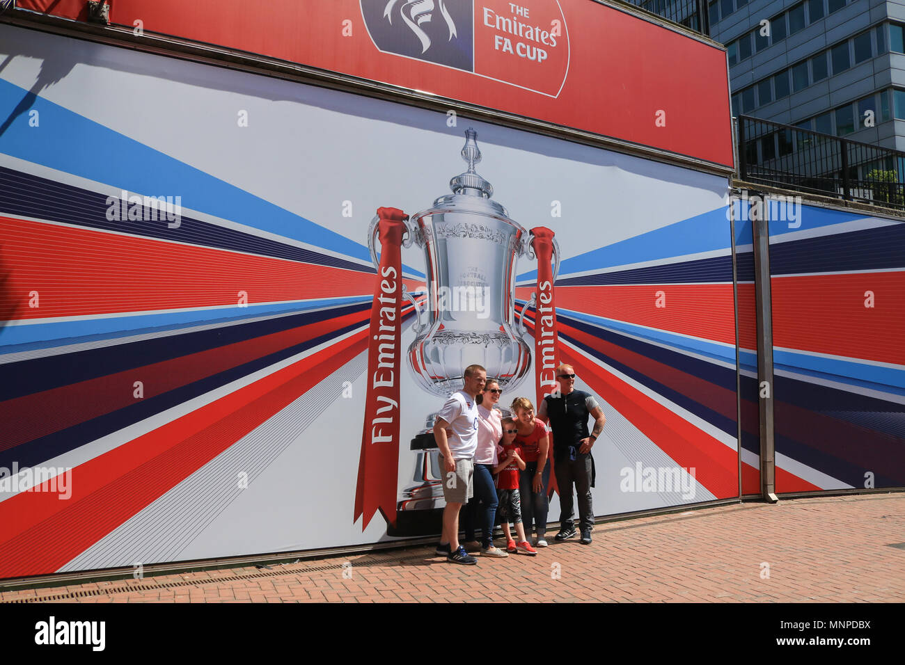 Wembley Middlesex, UK. 19th May 2018. Fans start arriving in the ...