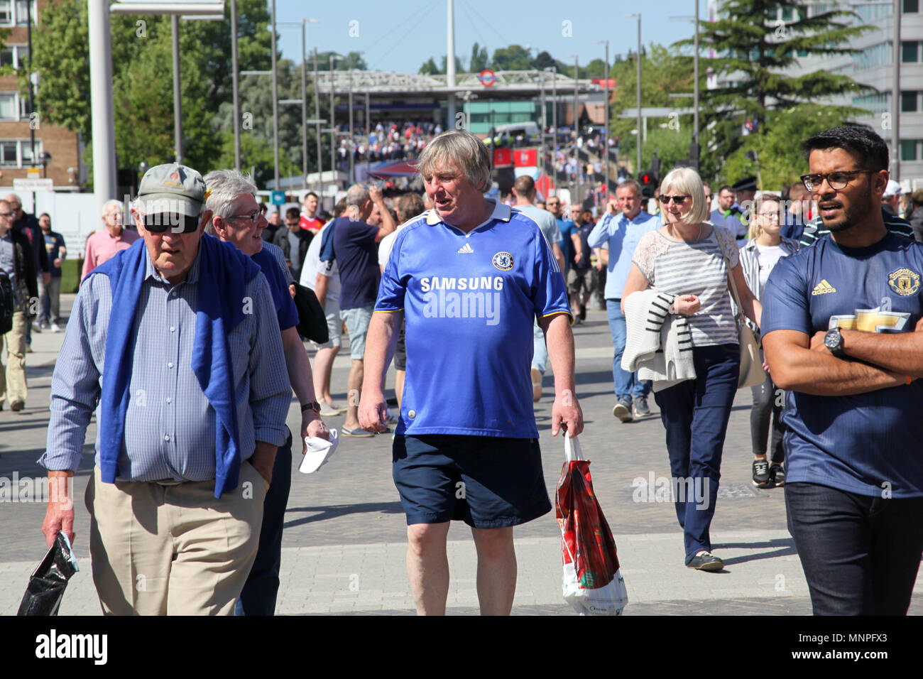 London, UK. 19th May 2018. Chelsea Fan Credit: Alex Cavendish/Alamy ...