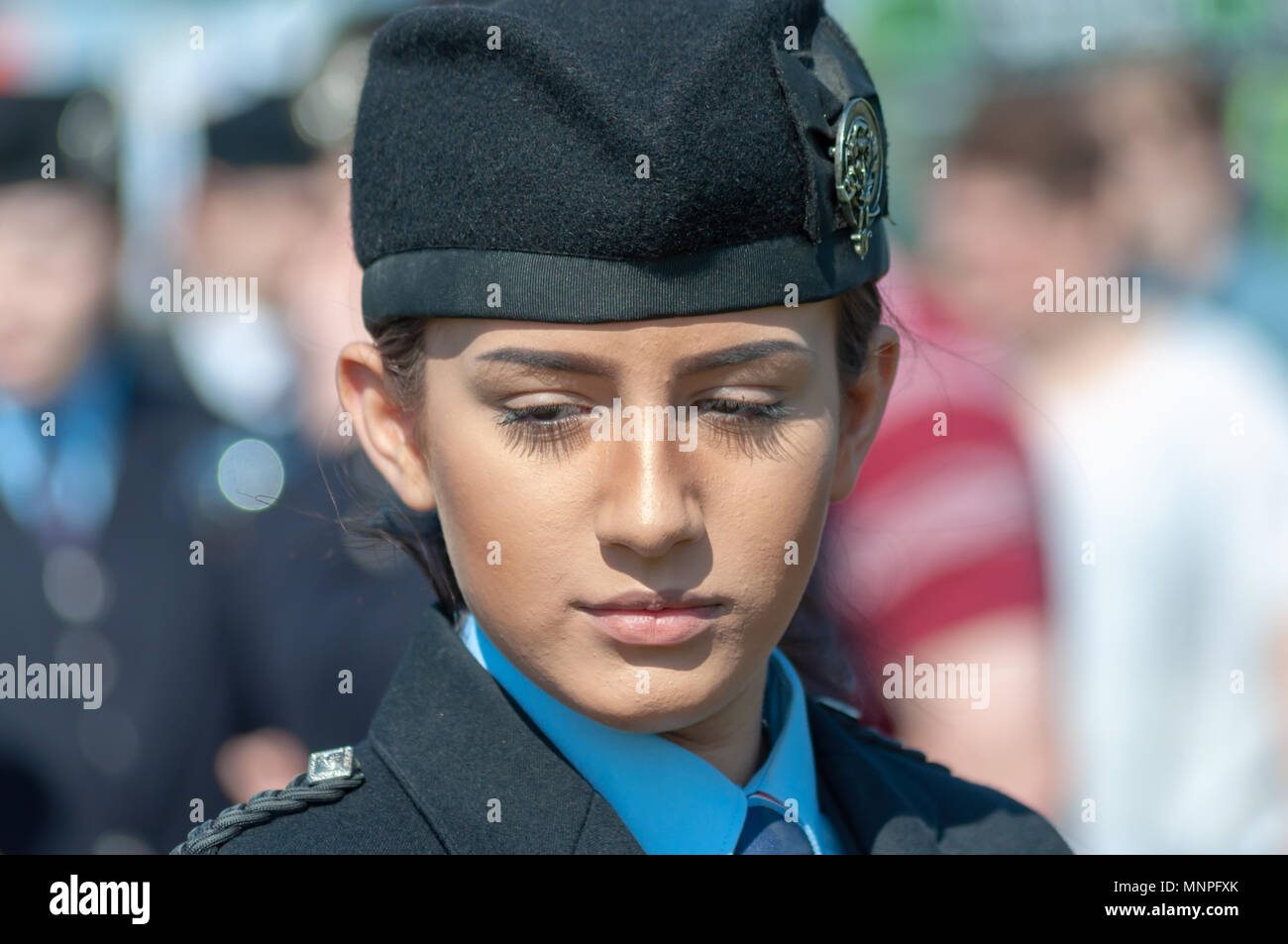 Female drum major pipe band hi-res stock photography and images - Alamy