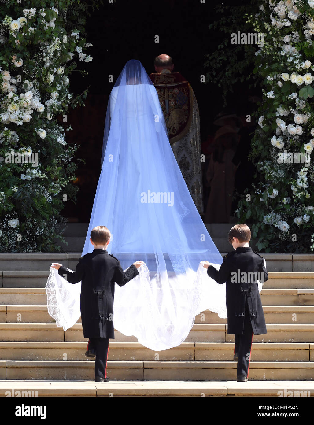 Windsor, Britain. 19th May, 2018. Meghan Markle arrives at St George's ...