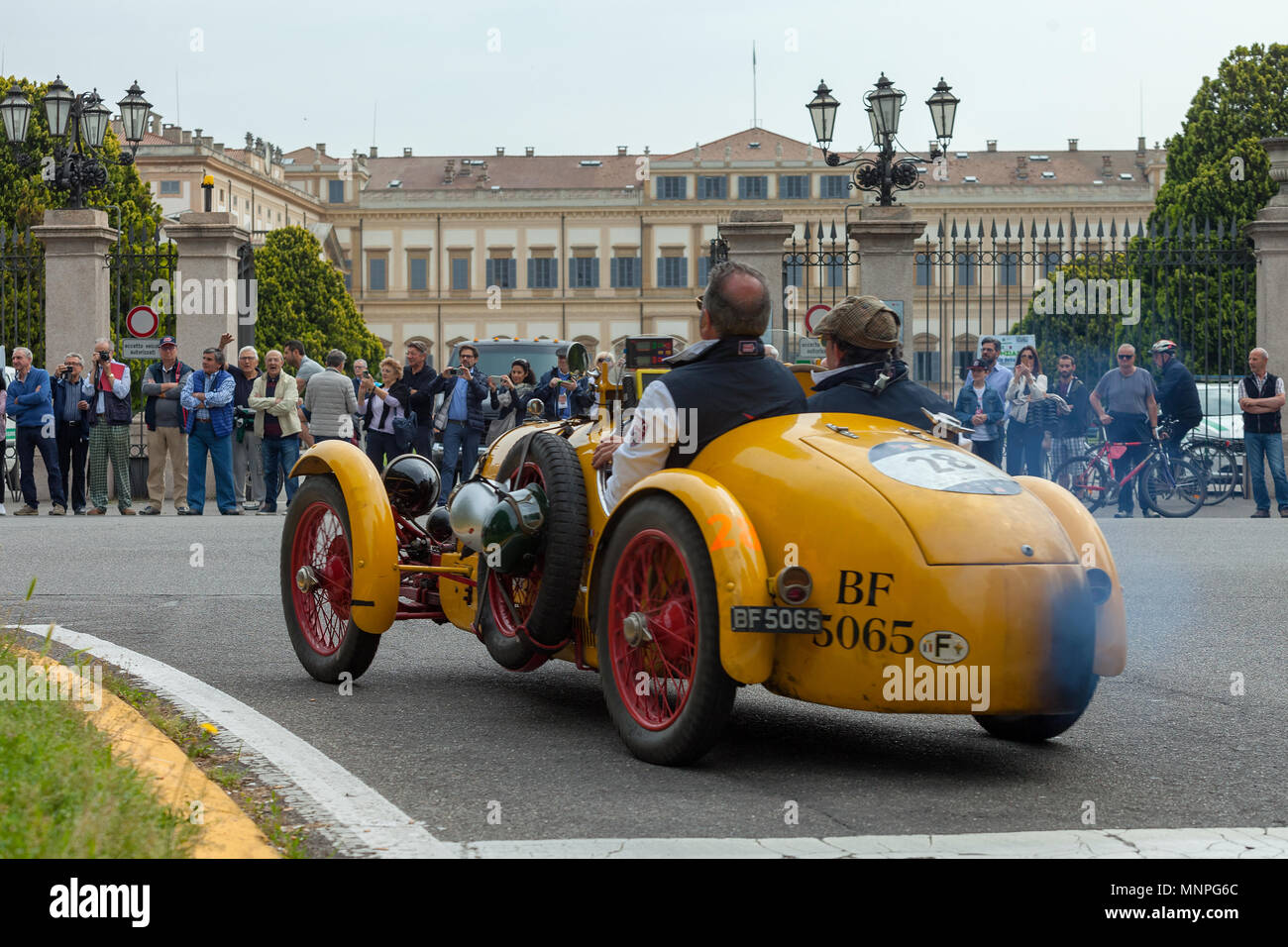 Monza, Italy - May 19 2018: Contestants in Monza for the classic ...