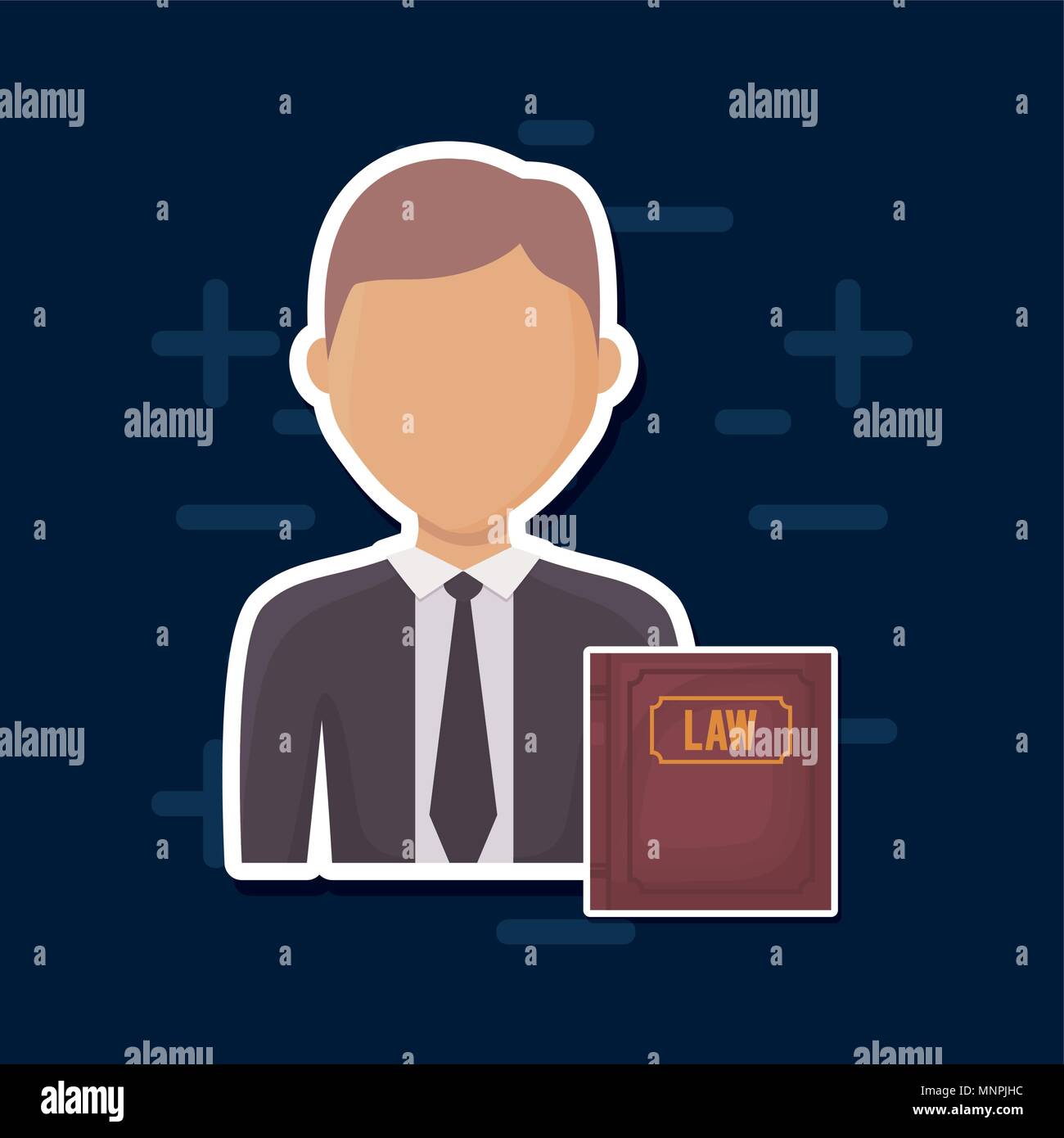 avatar lawyer man and law book over blue background, colorful design ...