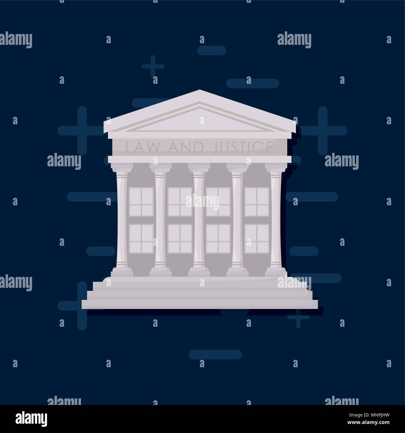 court building over blue background, colorful design. vector ...