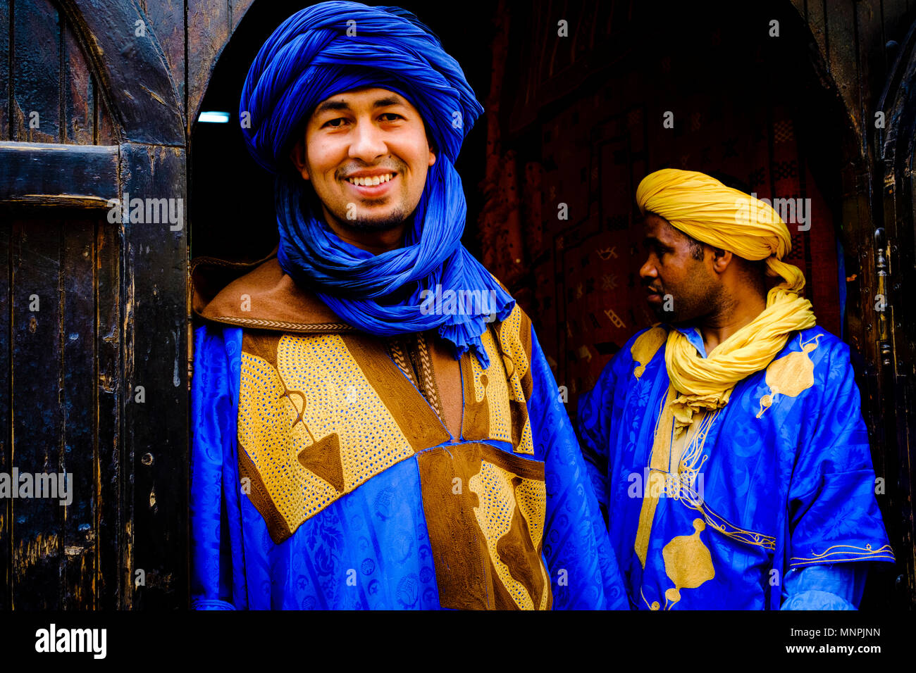 Portrait of a shopkeeper in Tinghir, Southern Morocco Stock Photo - Alamy