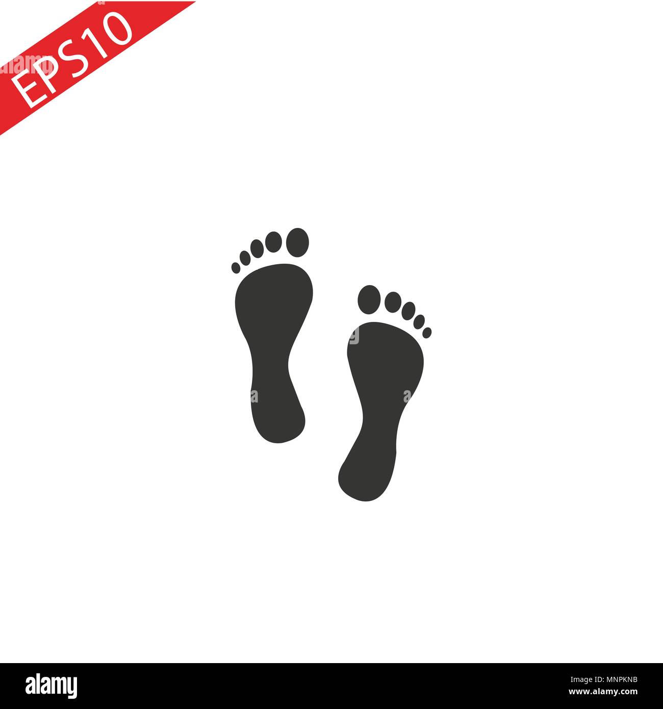 feet icon vector , stock vector illustration flat design style Stock ...
