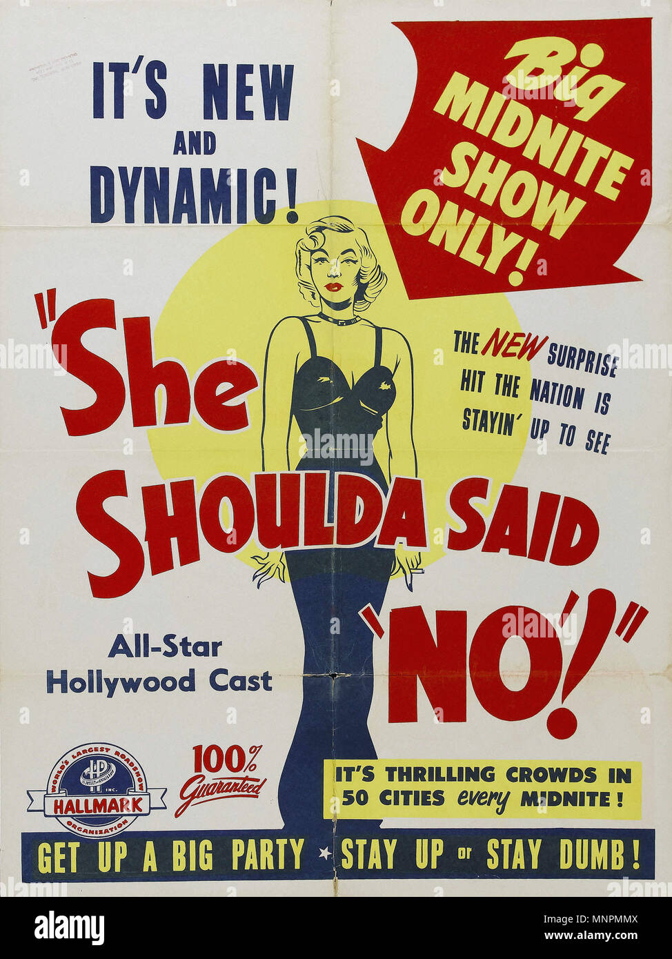 She Shoulda Said No Aka the Devils Weed - Vintage Movie Poster 01 Stock ...