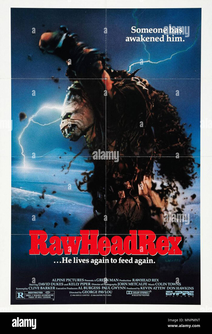 Rawhead Rex (1986) - Vintage Movie Poster Stock Photo - Alamy
