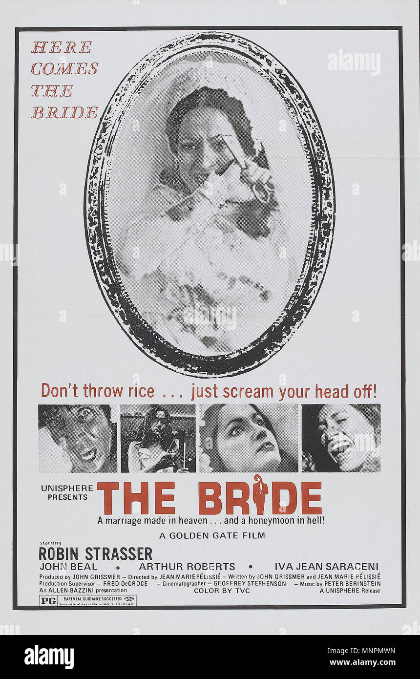 The Bride - 1973 - Vintage Movie Poster Stock Photo - Alamy