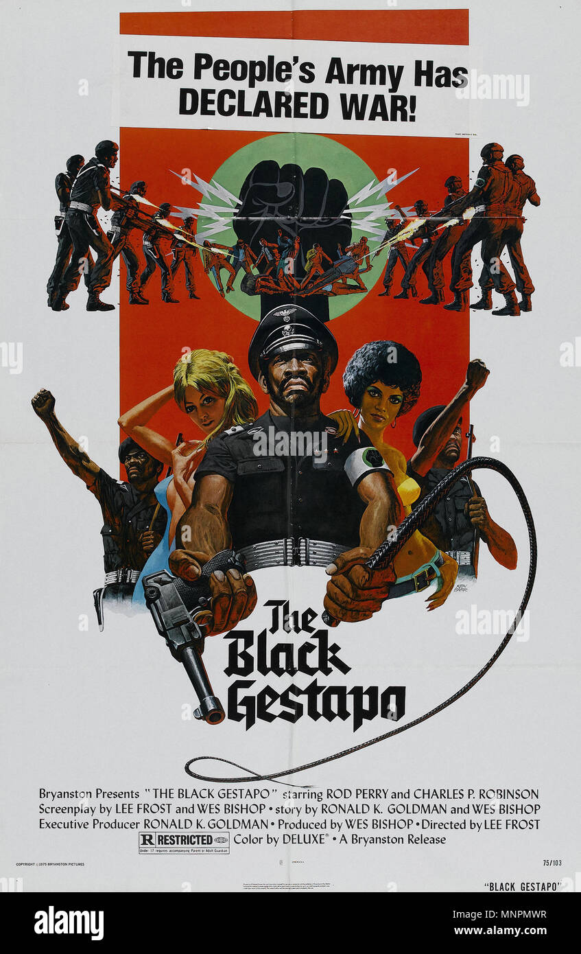 Black Gestapo - 1975 - Vintage Movie Poster Stock Photo - Alamy