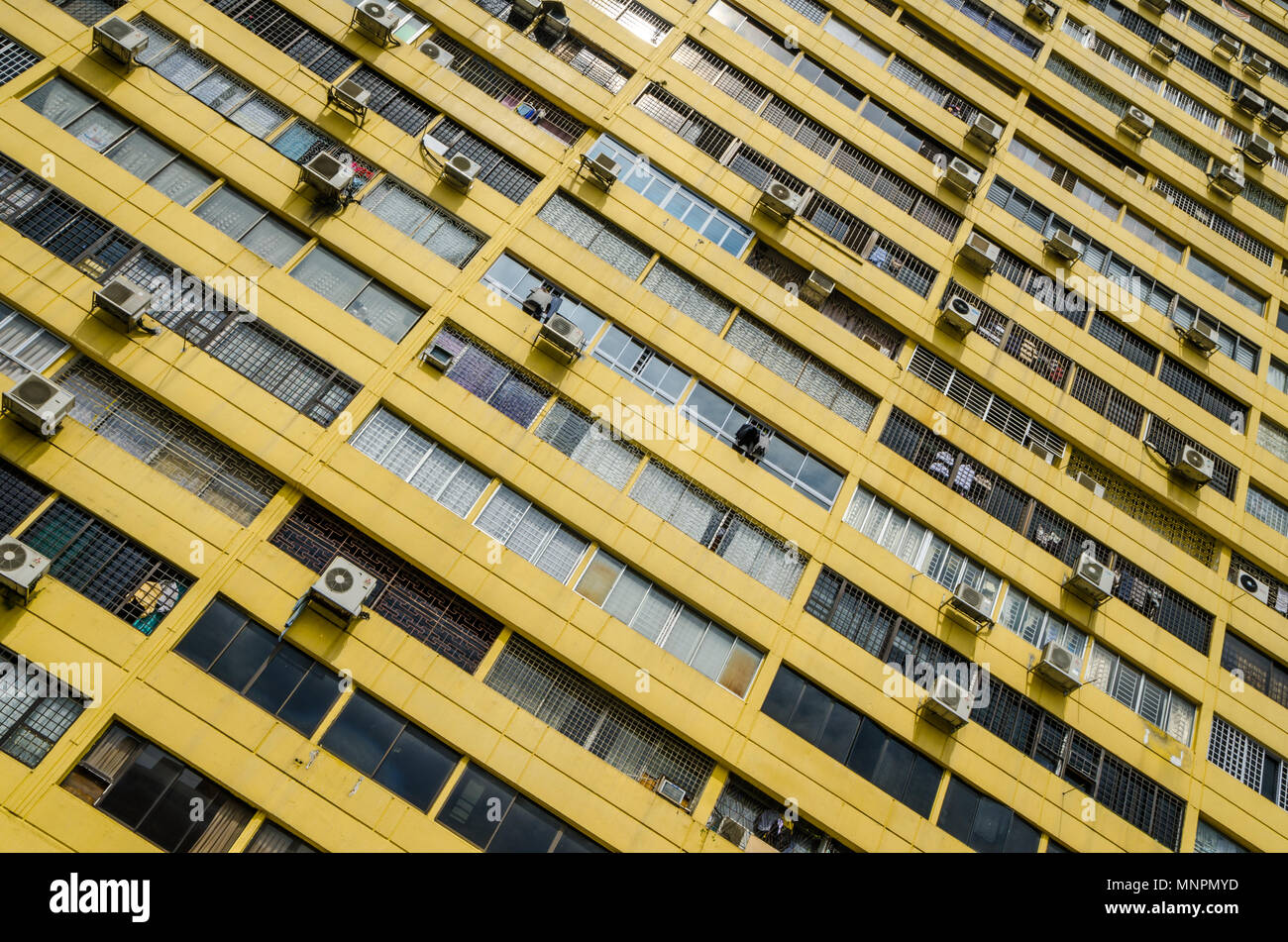 Facade of the People’s Park Complex, landmark of Chinatown Singapore ...