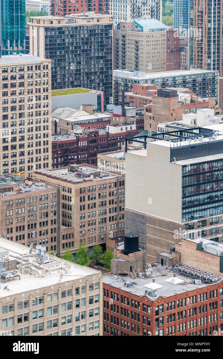 Aerial view of South Loop neighborhood Stock Photo - Alamy