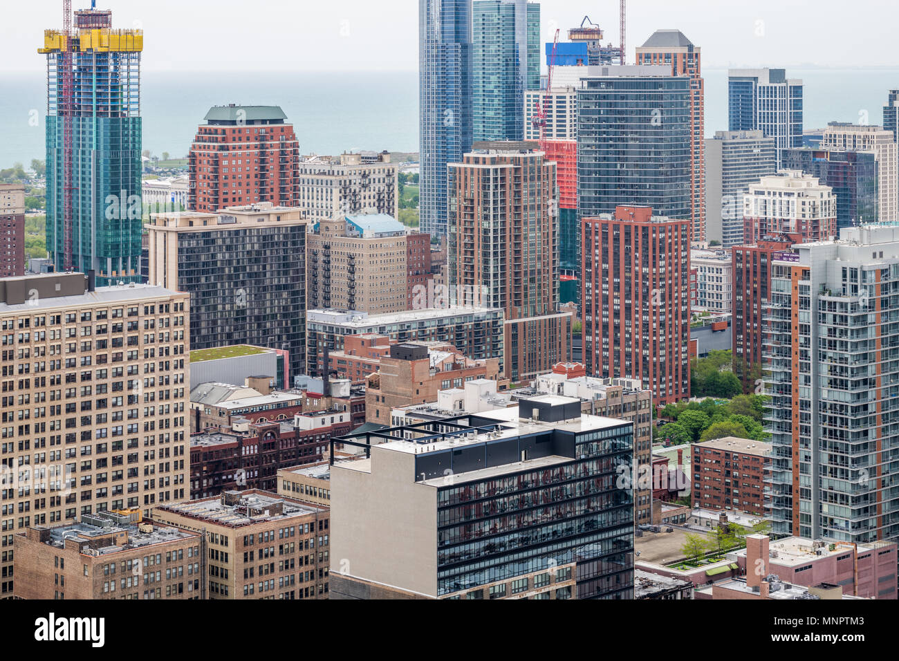 Aerial view of South Loop neighborhood Stock Photo - Alamy