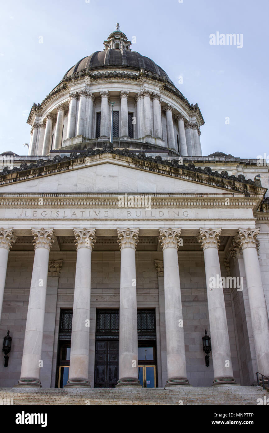 Washington State's grand capitol building in Olympia, Washington Stock ...