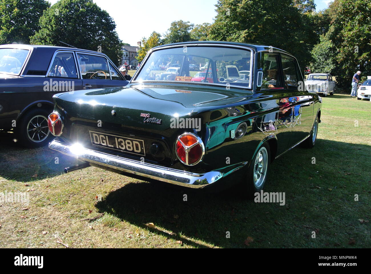 Ford Cortina GT parked up at Forde House classic car meet, Newton Abbot ...