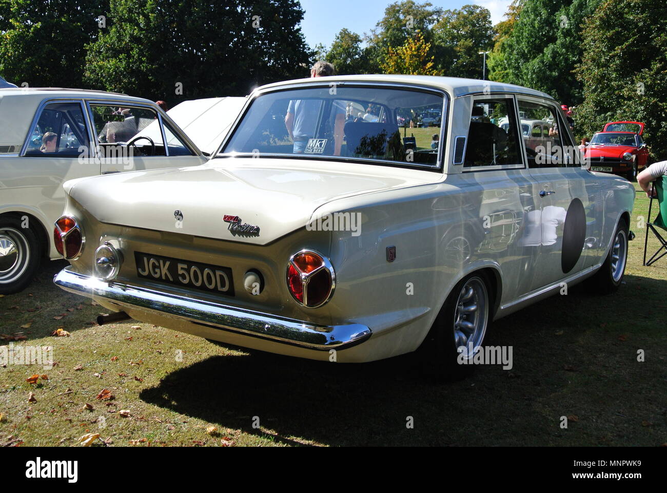 Ford Cortina GT parked up at Forde House classic car meet, Newton Abbot ...