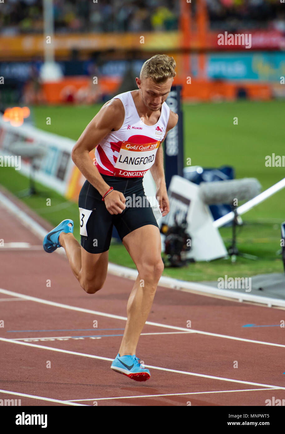 Men's 800m Final-Commonwealth Games 2018 Stock Photo - Alamy