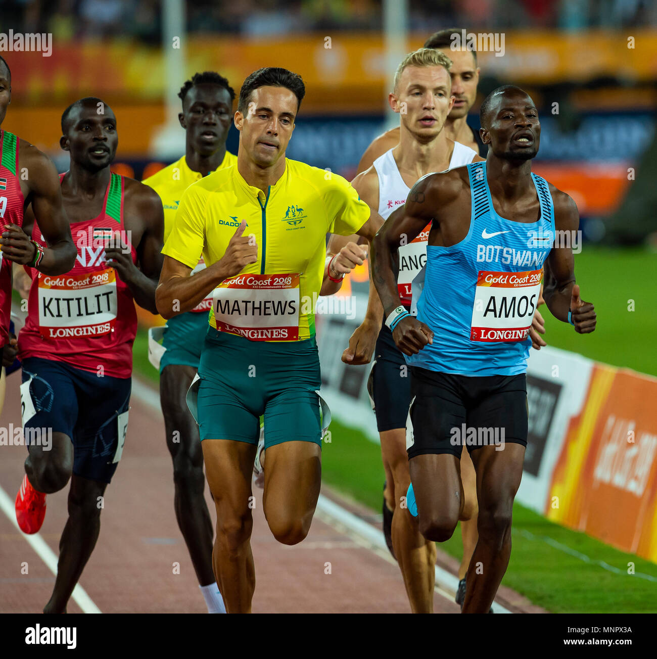 Men's 800m Final-Commonwealth Games 2018 Stock Photo - Alamy