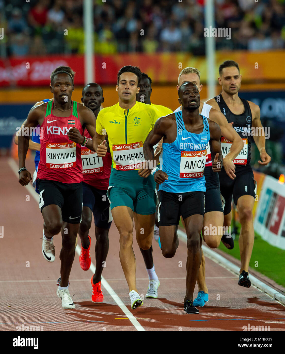Men's 800m Final-Commonwealth Games 2018 Stock Photo - Alamy