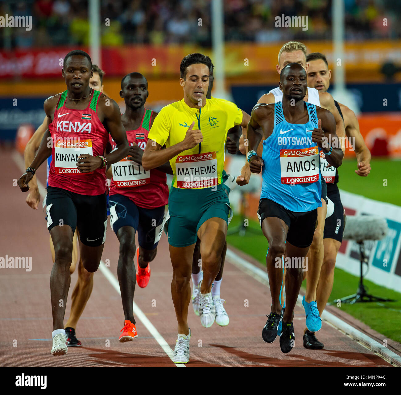 Men's 800m Final-Commonwealth Games 2018 Stock Photo - Alamy