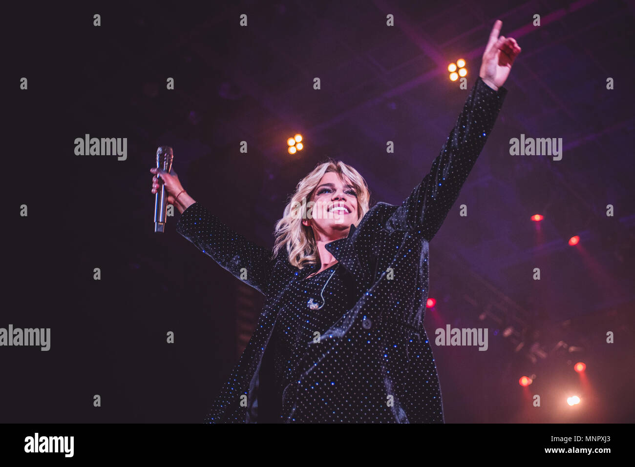 Torino, Italy. 19th May, 2018. The Italian singer and songwriter Emma ...