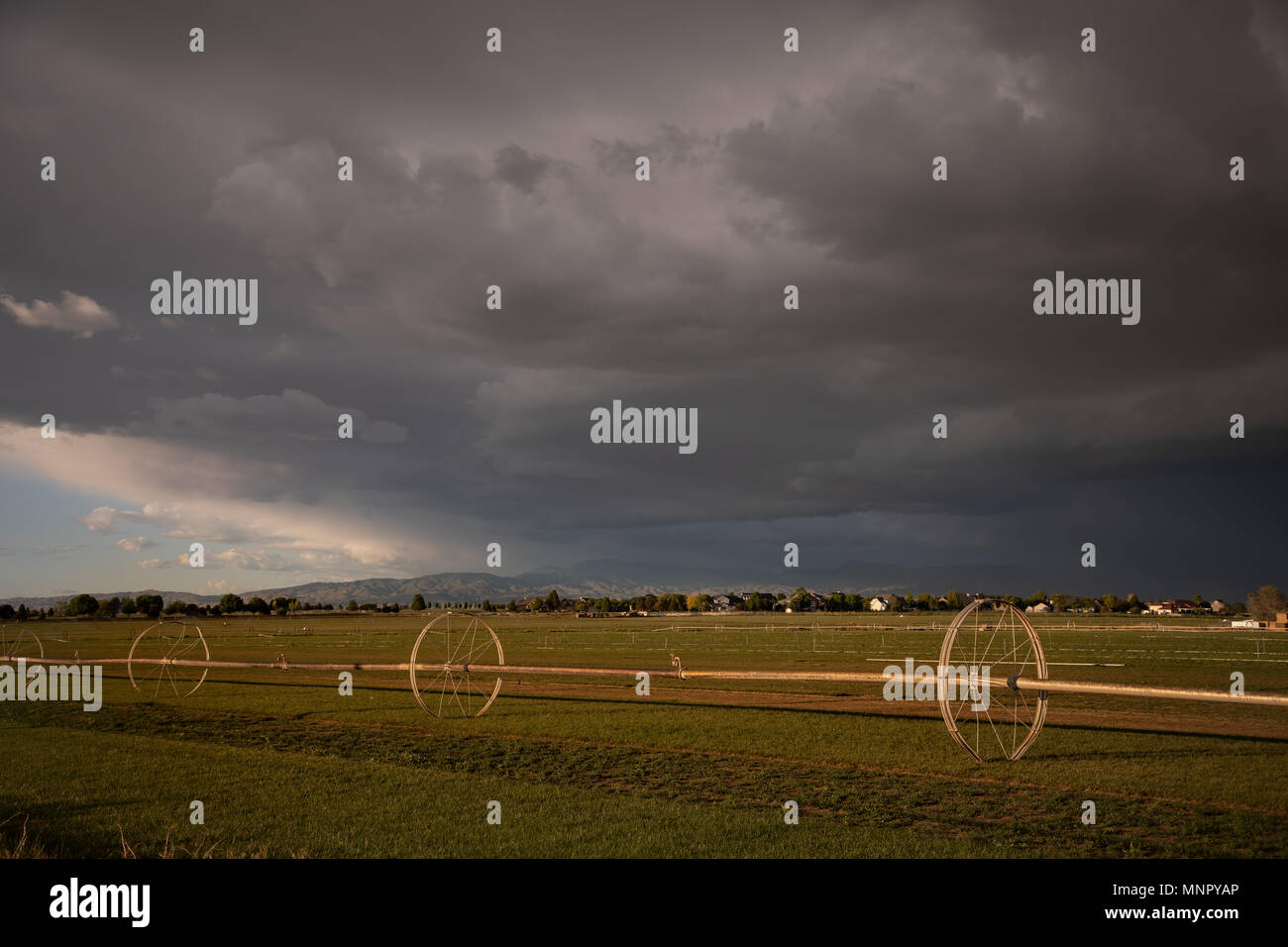 Thunderstorm over a farm hi-res stock photography and images - Alamy