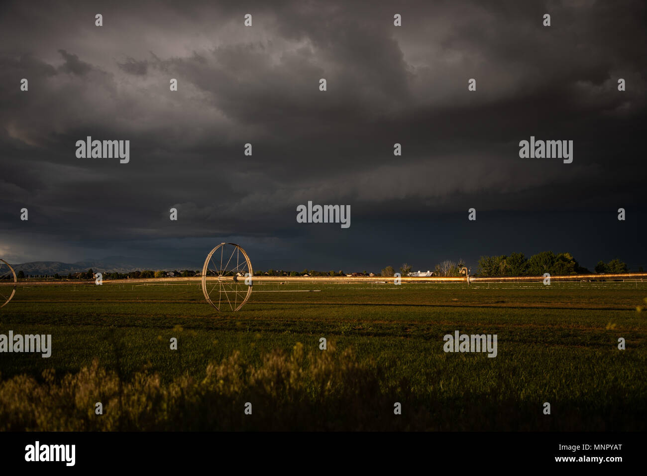 A storm rolling in over boise Stock Photo - Alamy