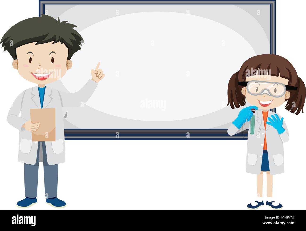 Scientist chalkboard Stock Vector Images - Alamy