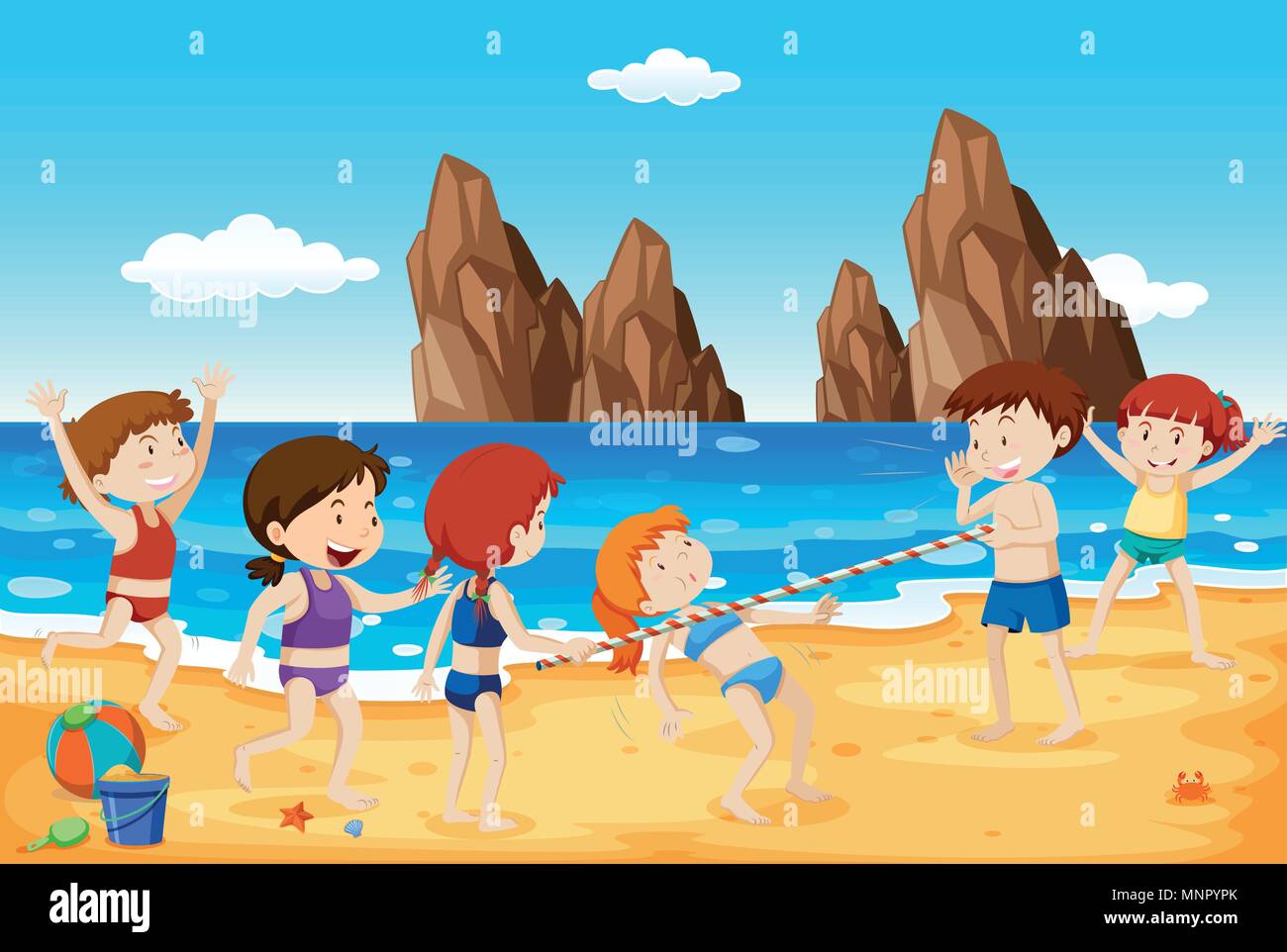 Limbo Dance on the Beach illustration Stock Vector Image & Art - Alamy