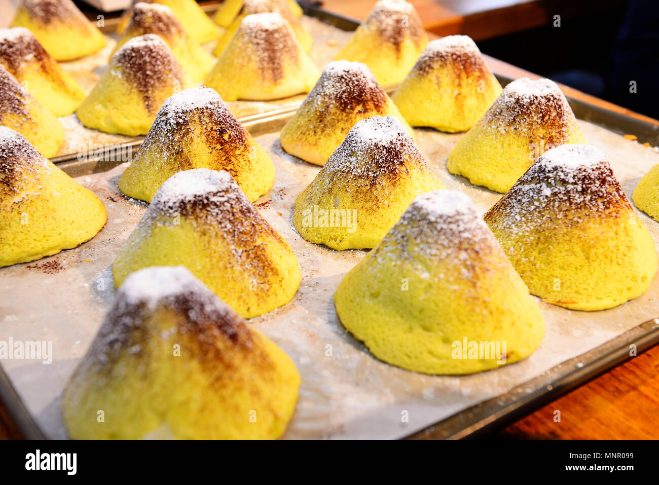 Mount Fuji cakes for sale, Camp 5, fifth station, Mount Fuji, Honshu ...