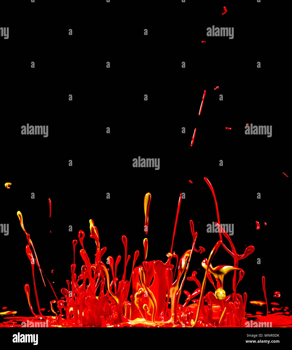 Abstract color splash on black background Stock Photo - Alamy