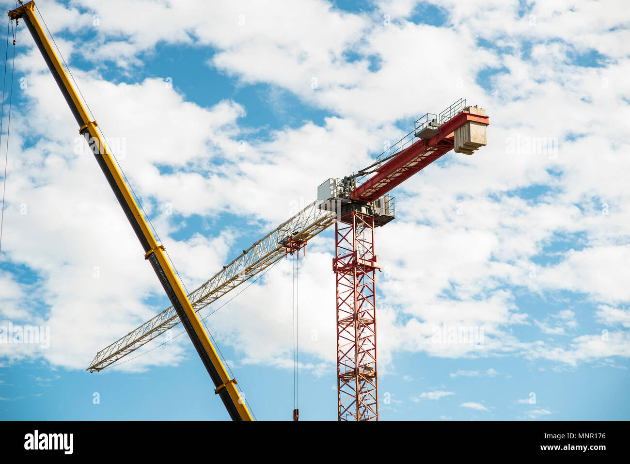 construction site under the white sky Stock Photo - Alamy