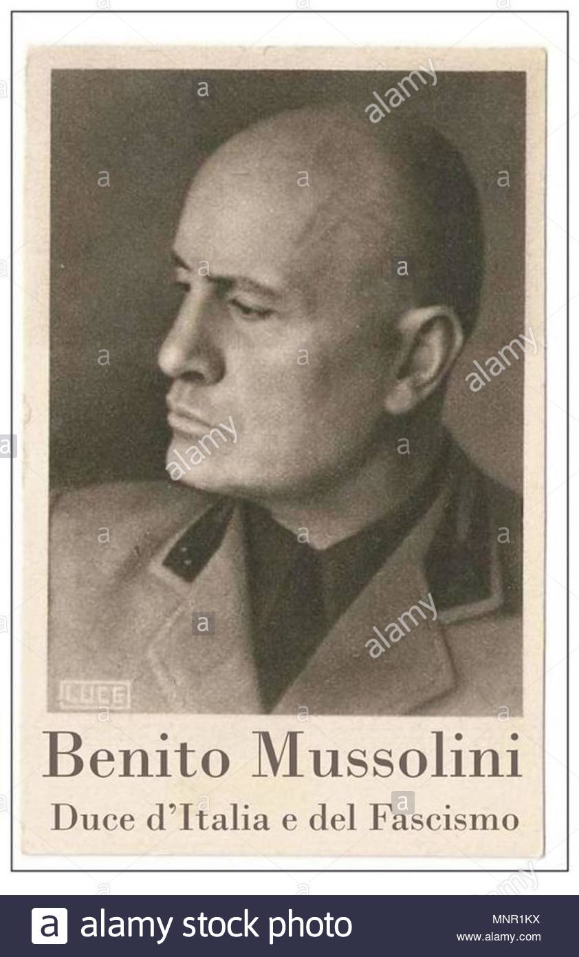 Italian Prime Minister Benito Mussolini Stock Photos & Italian Prime ...