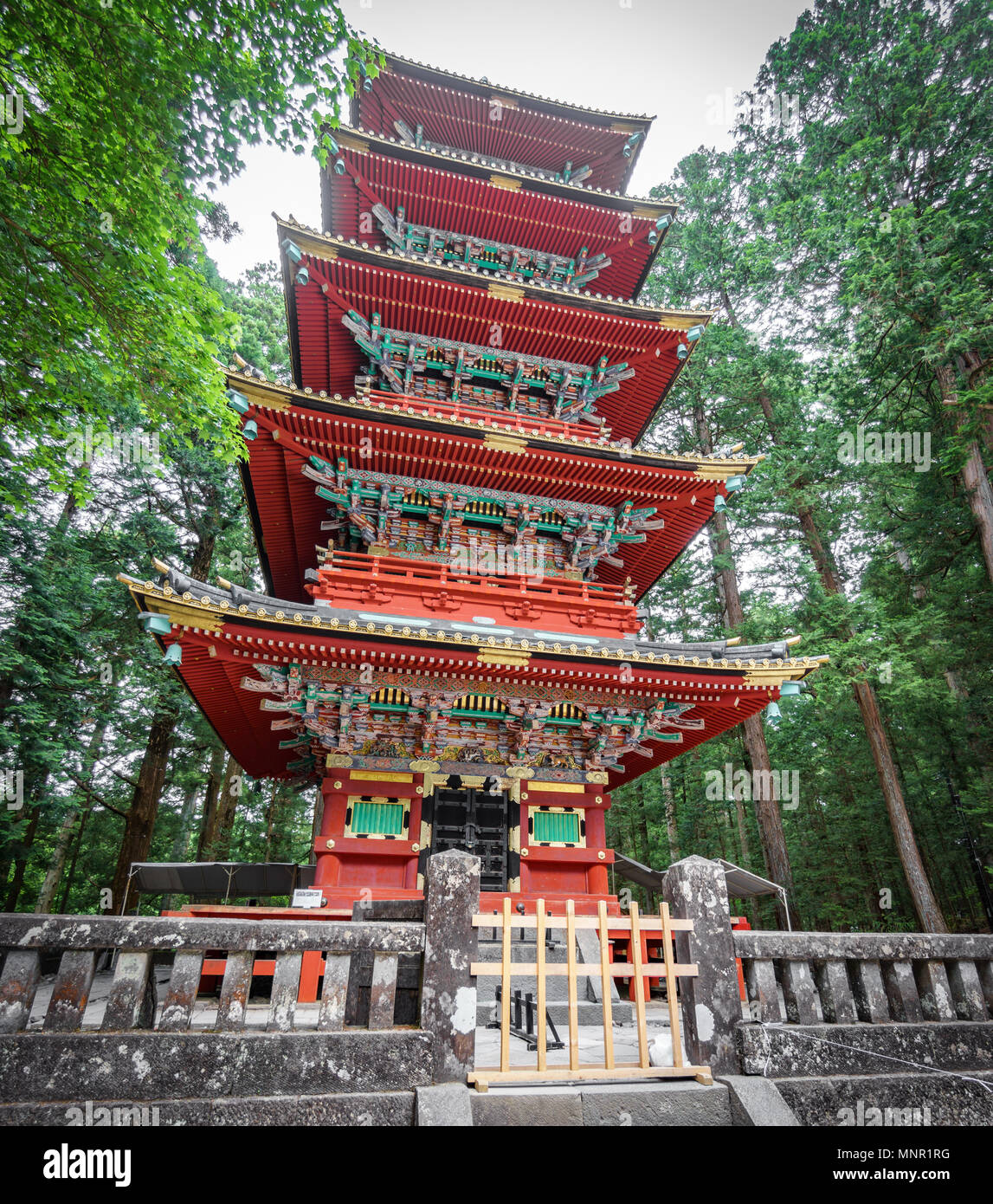 Japanese pagoda in Nikko Stock Photo - Alamy