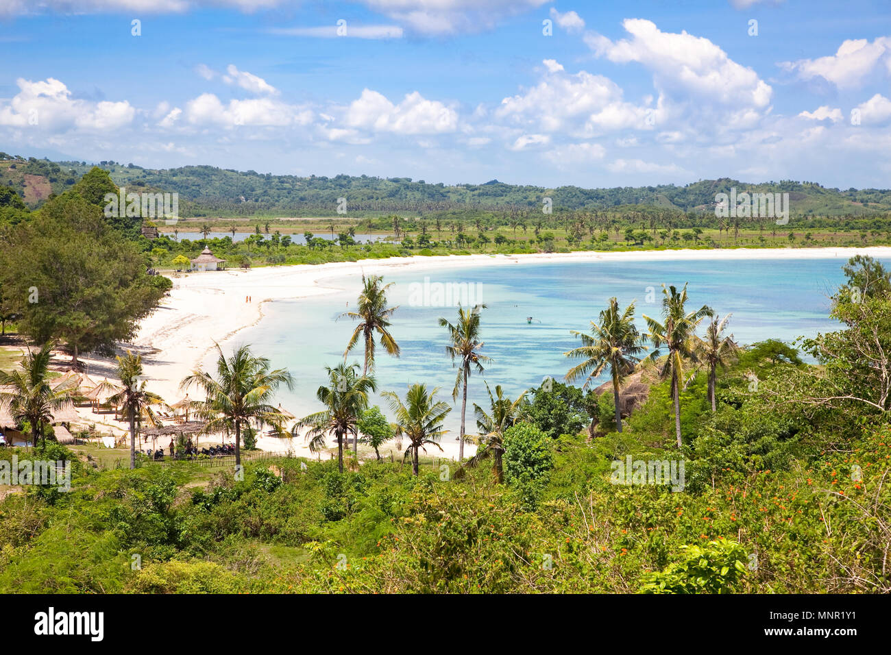 Tanjung Aan white sand beach, Lombok, Indonesia Stock Photo - Alamy